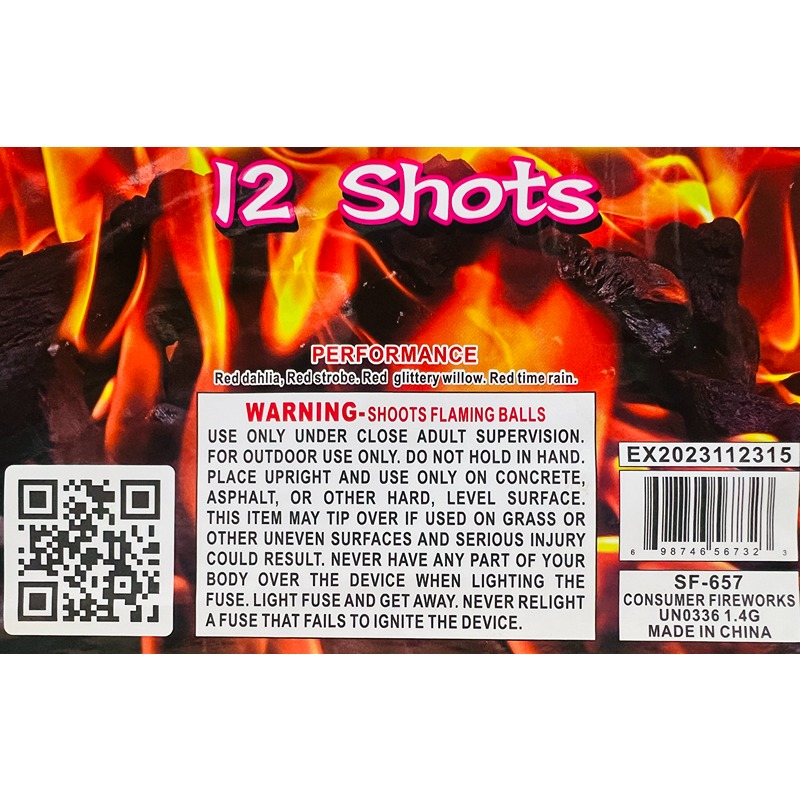 Fire 12 Shots - Cake | Singh's Fireworks